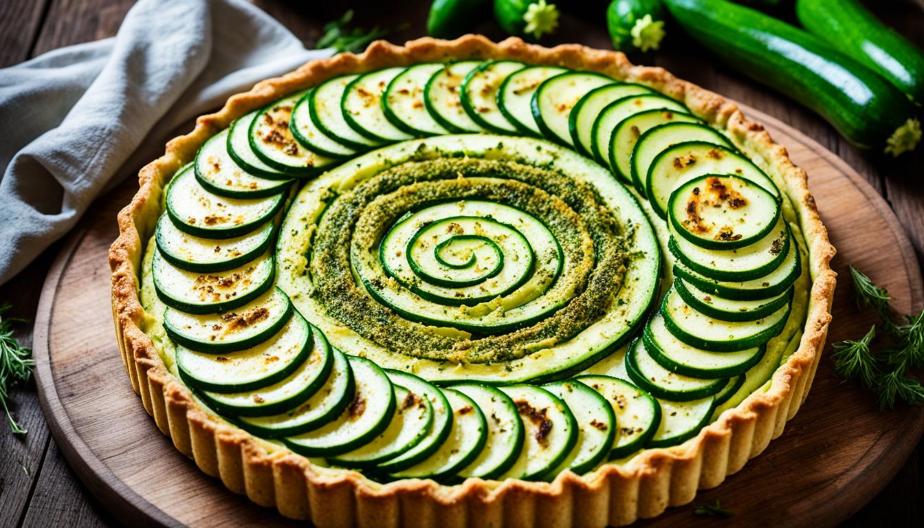 Recette Facile de Tarte Courgette Vegan Savoureuse